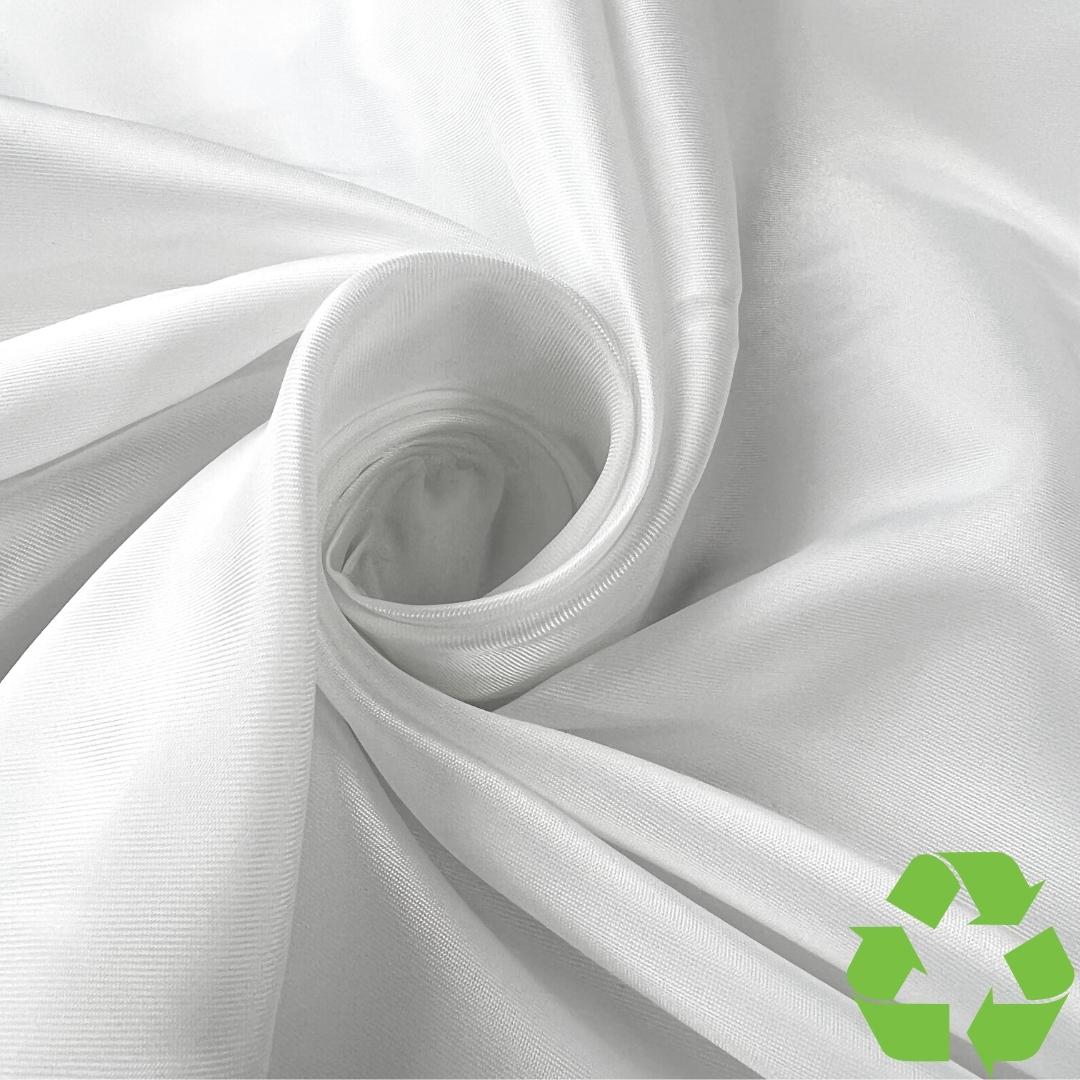 Repreve Recycled Polyester Twill Lining Fabric White